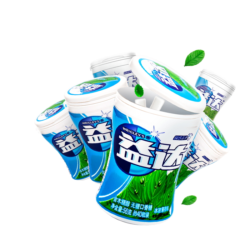 益达(Extra) 口香糖冰凉薄荷40粒56g 益达口香糖 【价格 图片 品牌 报价】-苏宁易购箭牌官方旗舰店