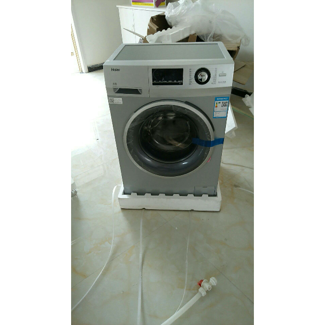 海尔 (Haier) XQG70-BX12636 7公斤变频滚筒洗衣机（银灰色）洗衣机很好，就是冲着海尔去-苏宁易购