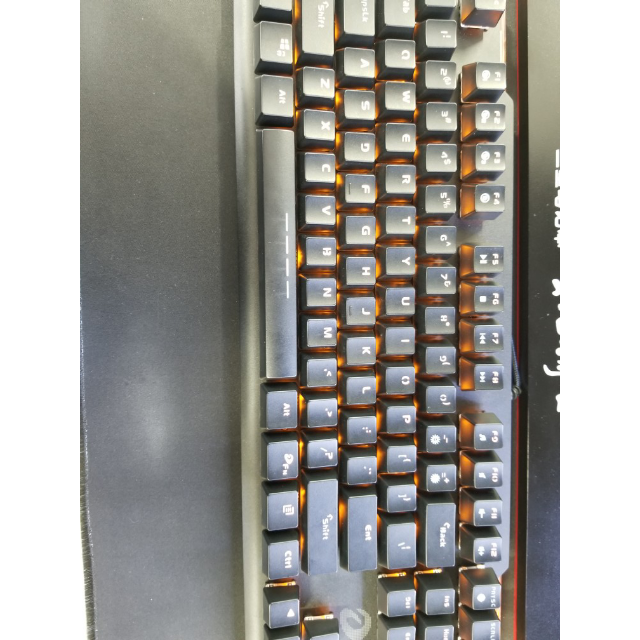 达尔优（dare-u）EK815 87键水流背光机械键盘游戏键盘有线台式机笔记本办公游戏LOL/CF吃鸡盘黑色黑轴键盘好用-苏宁易购