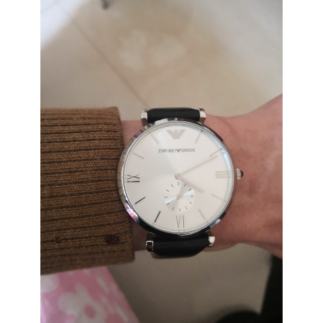 阿玛尼（EMPORIO ARMANI）手表欧美品牌商务时尚男士石英表 AR1674石英表表拿到手时间很准，带-苏宁易购