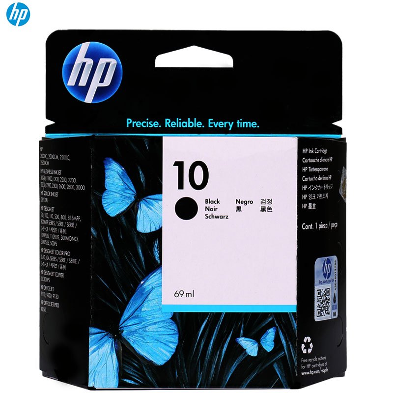 惠普(HP)C4844A 10 黑色墨盒(墨盒/墨水)(适用 HP 100 110 1000 1100 1200 )报价_参数_图片_视频 ...