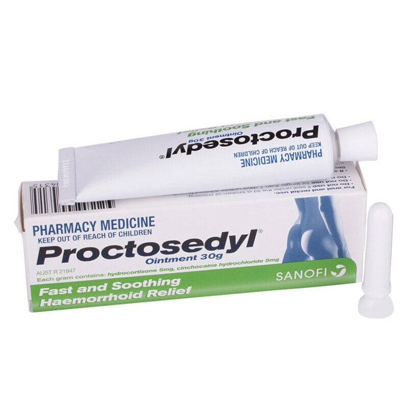 Proctosedyl Ointment维生素/矿物质 Proctosedyl Ointment 澳洲痔疮膏内痔外痔混合痔肛裂药膏孕妇可用 ...