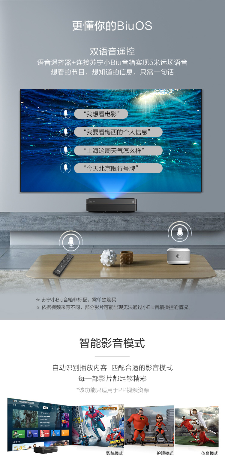 【电视配件】 PPTV-MAX2 80吋4K超高清 菲涅尔硬屏 人工智能激光影院(套餐)【价格 图片 品牌 报价】-苏宁易购苏宁自营